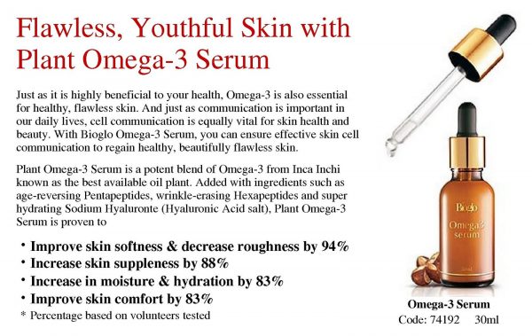 Bioglo Omega-3 Serum - I Beauty Today